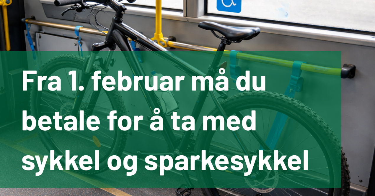 Sykkel eller sparkesykkel om bord på bussen?